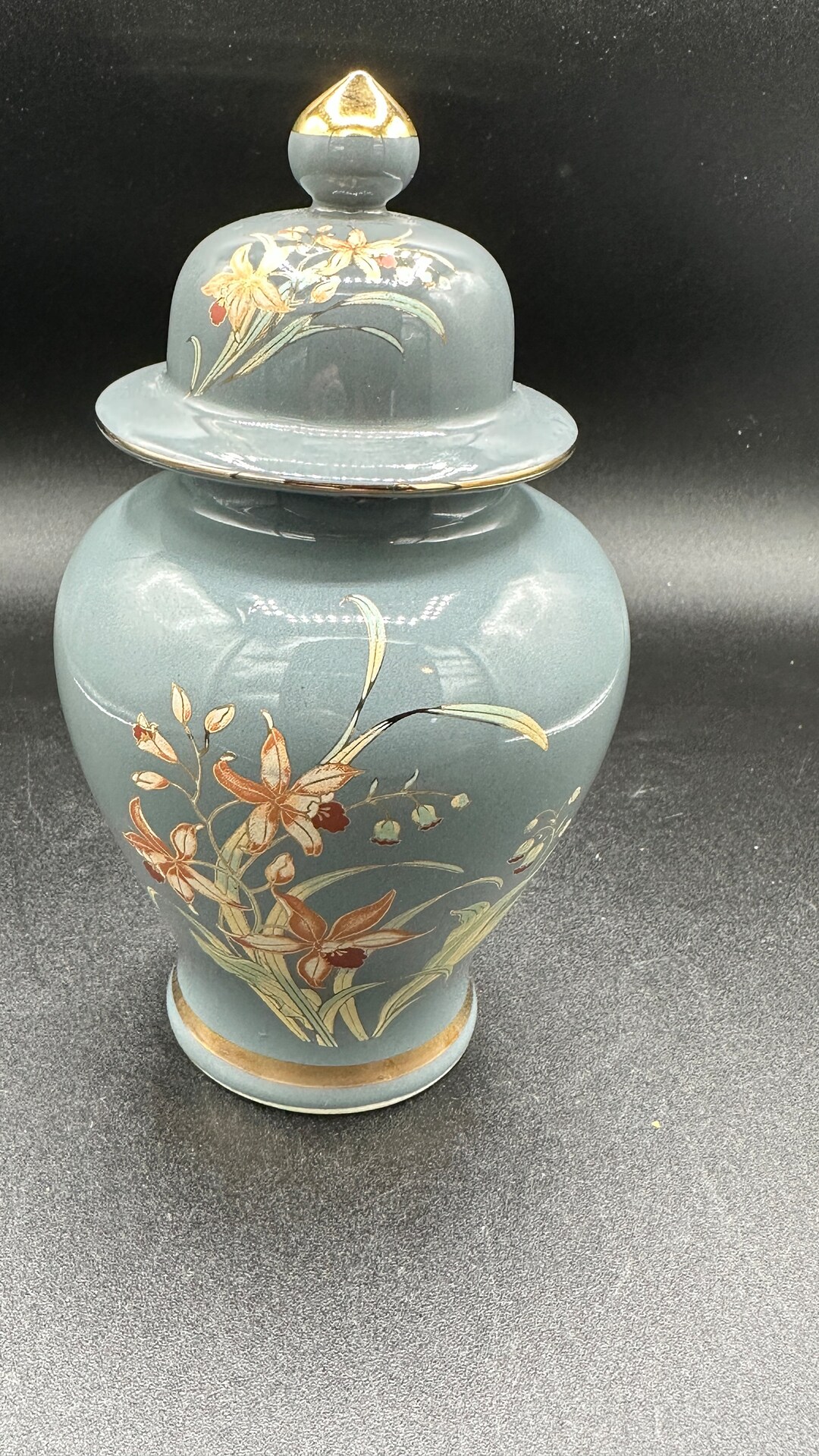 Vintage Japanese Porcelain Jar With Lid - Etsy