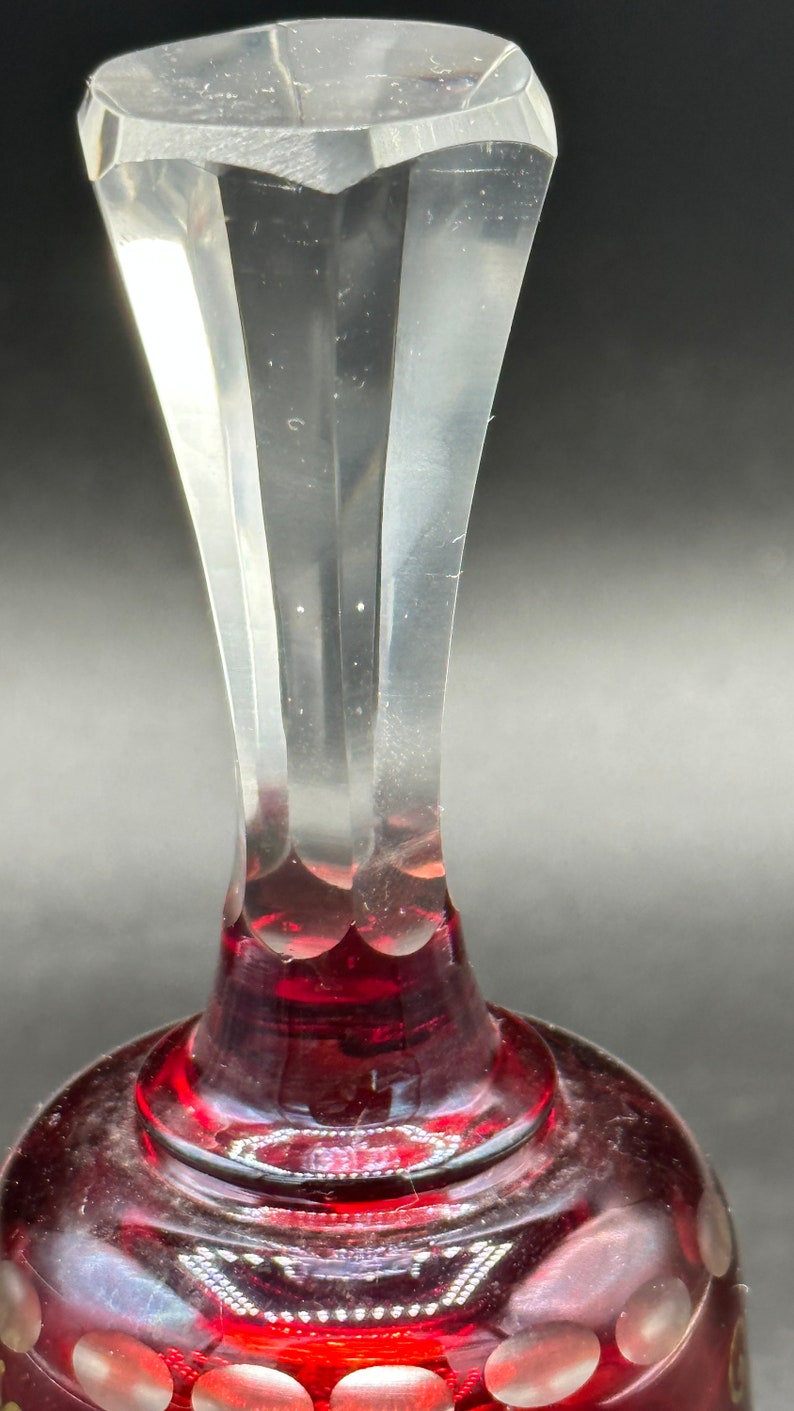 Bohemia Crystal Bell Ruby Red - Etsy