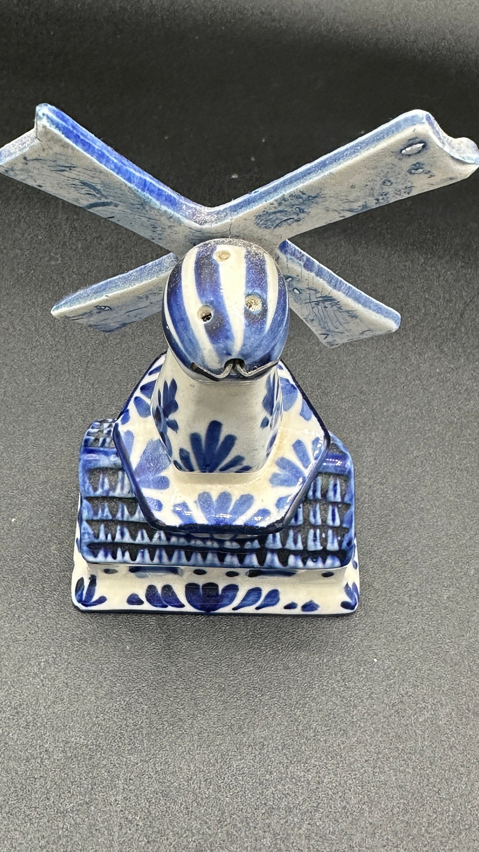 Single Shaker Dutch Windmill Blue and White Pottery - Etsy