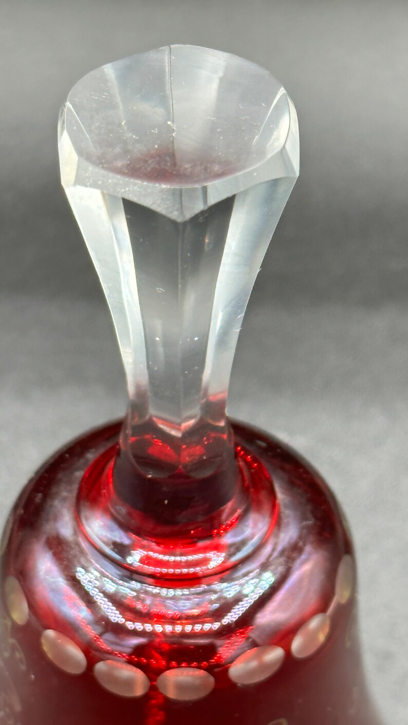 Bohemia Crystal Bell Ruby Red - Etsy