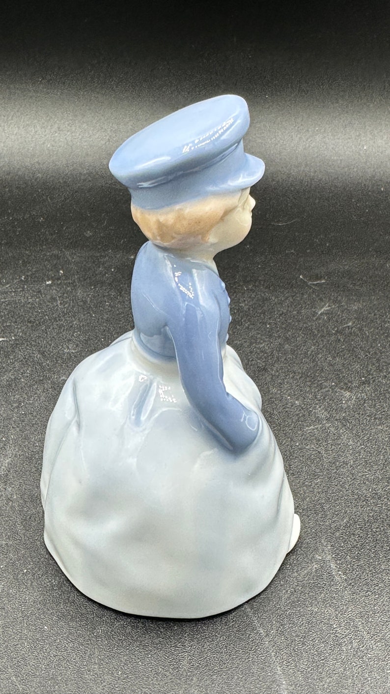 Vintage Blue Little Dutch Boy Porcelain Handpainted Glazed Small Bell ...