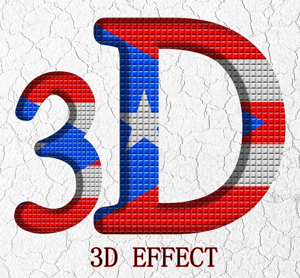 Puerto Rico Flag Letters Clip Art,puerto Rico National Colors Alphabet ...