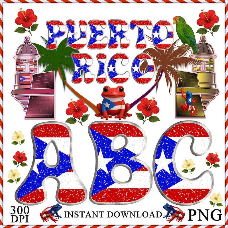 Puerto Rico Clipart - Etsy