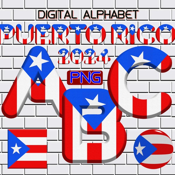 Puerto Rico Font - Etsy