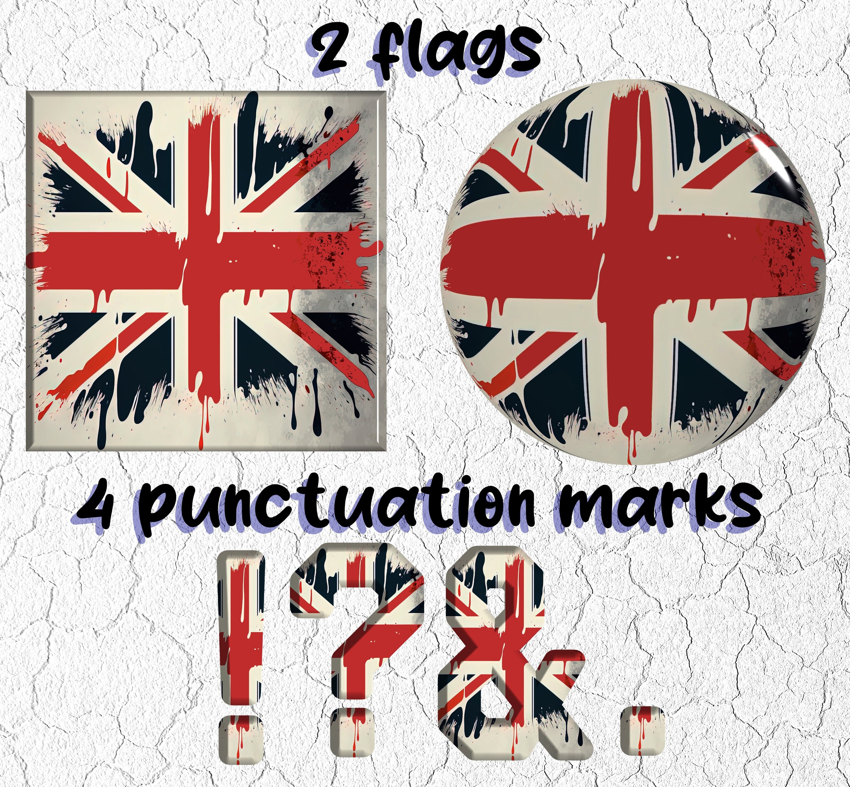 British Flag Alphabet Clip Art,united Kingdom Flag Sports Letters,union ...