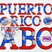 Puerto Rico Flag Letters Clip Art,puerto Rico National Colors Alphabet ...