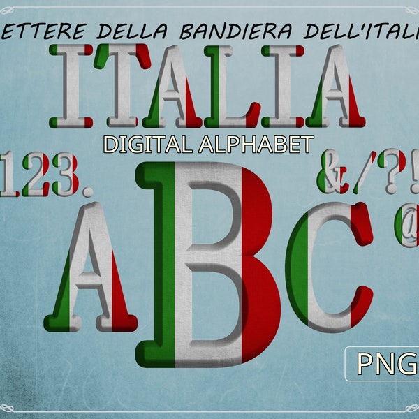 Italian Alphabet - Etsy