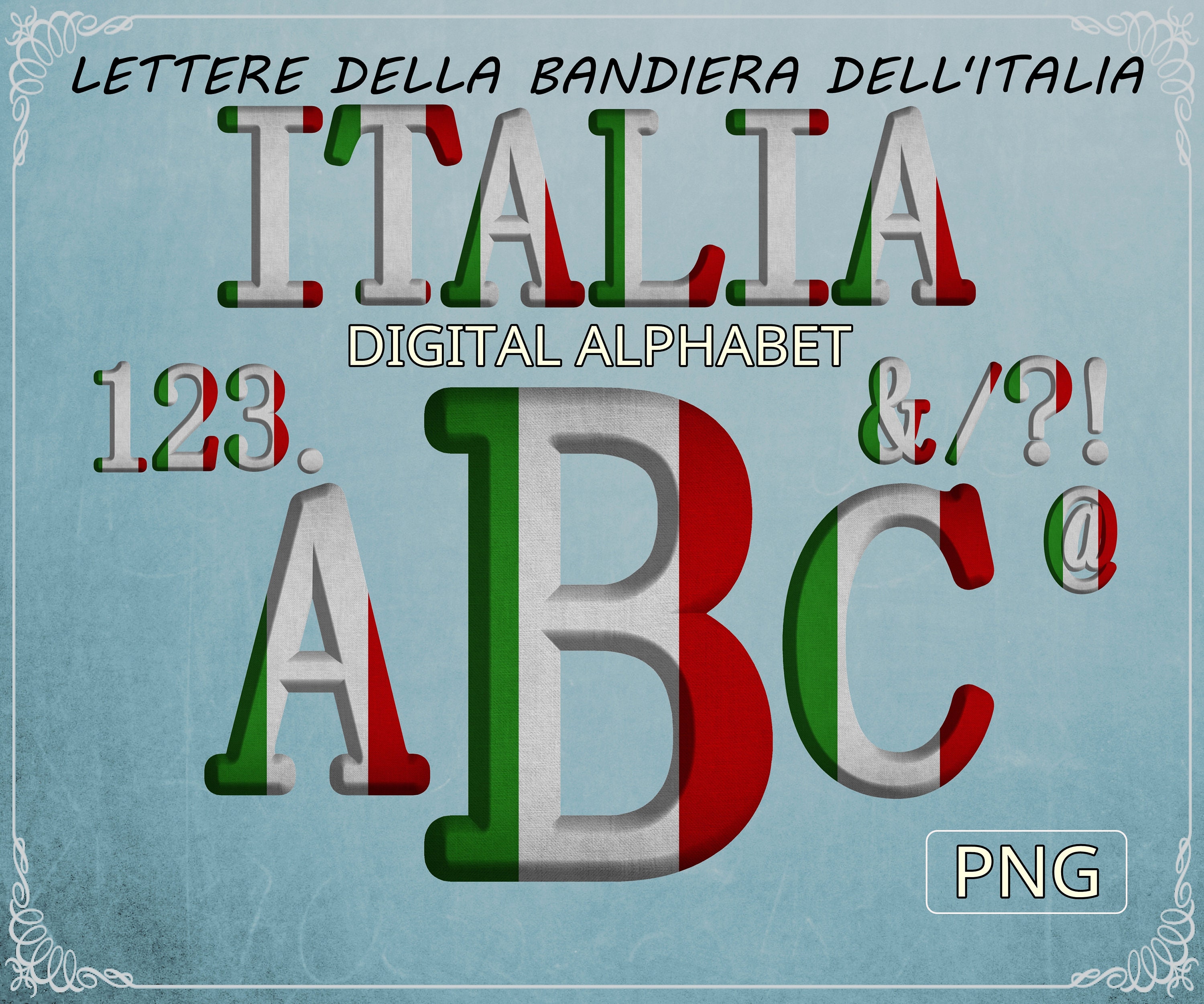 Italian Flag Clip Art