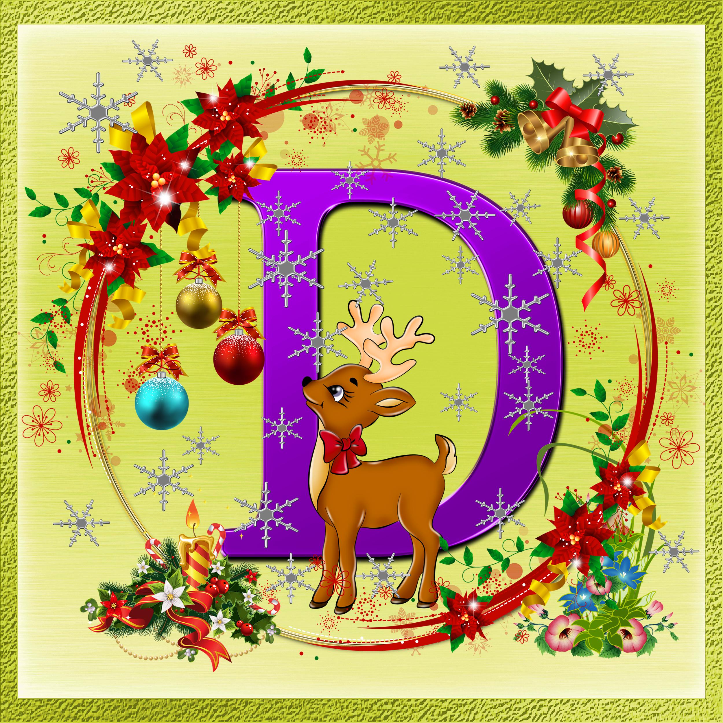 Christmas Alphabet PNG Clipart: Reindeer Letters (digital Download) - Etsy