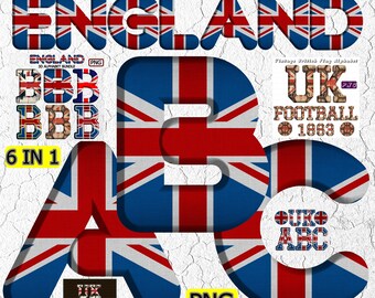 Great Britain Alphabet, Letters Png, Alphabet Png, Instant Download for ...