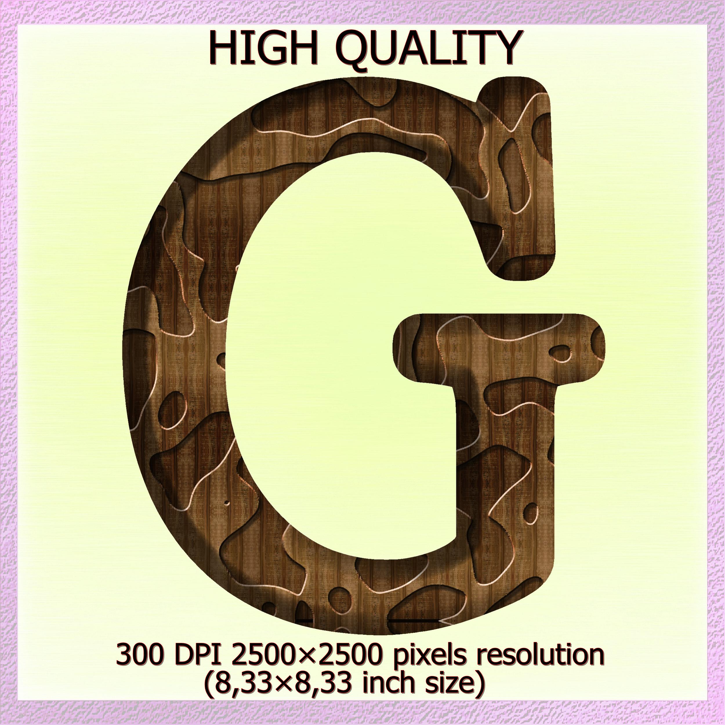 Rustic Wooden Alphabet PNG: 3D Wood Texture, Scrapbook Letters (digital ...