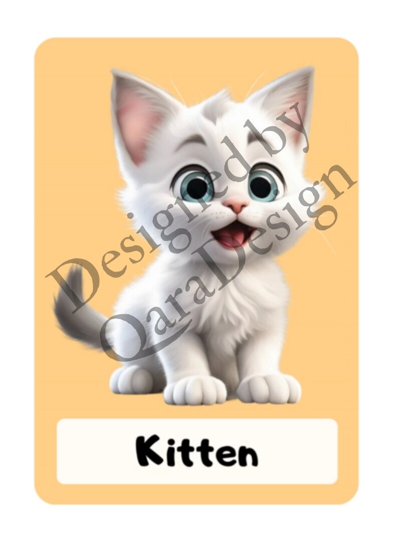 Animal Flashcards, Flashcards, Editable Montessori Cards, Educational ...