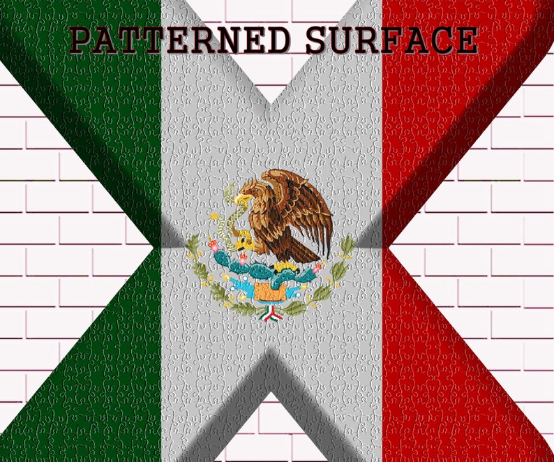 Fuente de la bandera de méxico, alfabeto mexicano, letras de números ...