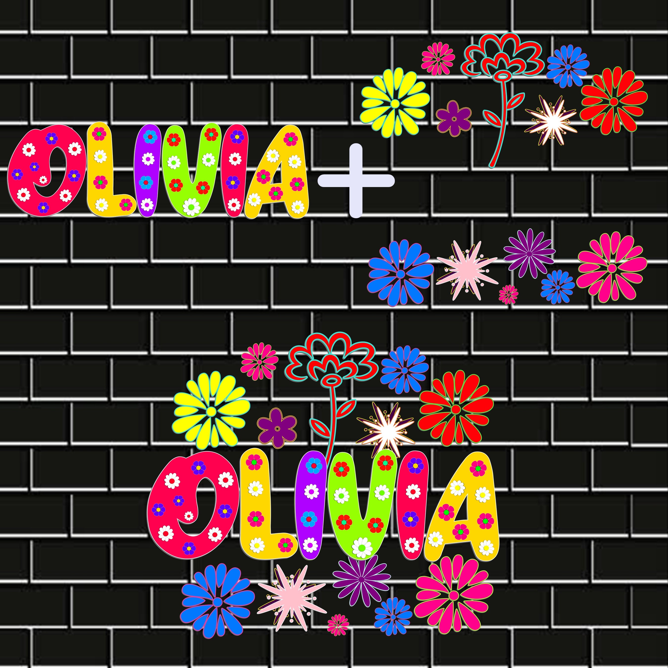 Colorful Flower Alphabet Set, Flower Letter PNG, Printable DIY Alphabet ...