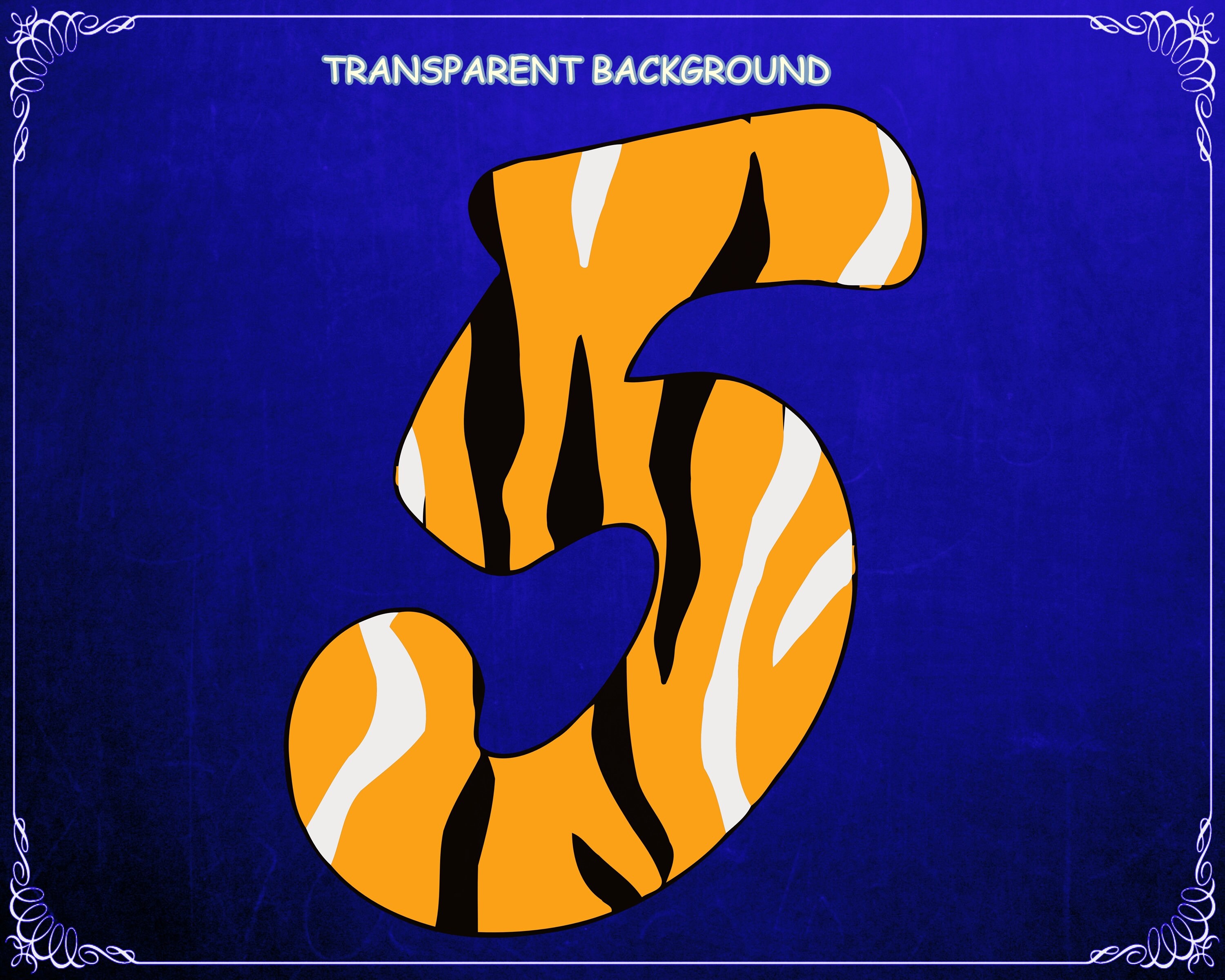 Tiger Print Font: Animal Alphabet SVG, PNG, AI (digital Download) - Etsy