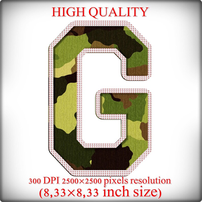 Camouflage Army Font PNG Bundle | Military Alphabet & Numbers Clipart ...