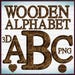 Rustic Wooden Alphabet PNG: 3D Wood Texture, Scrapbook Letters (digital ...