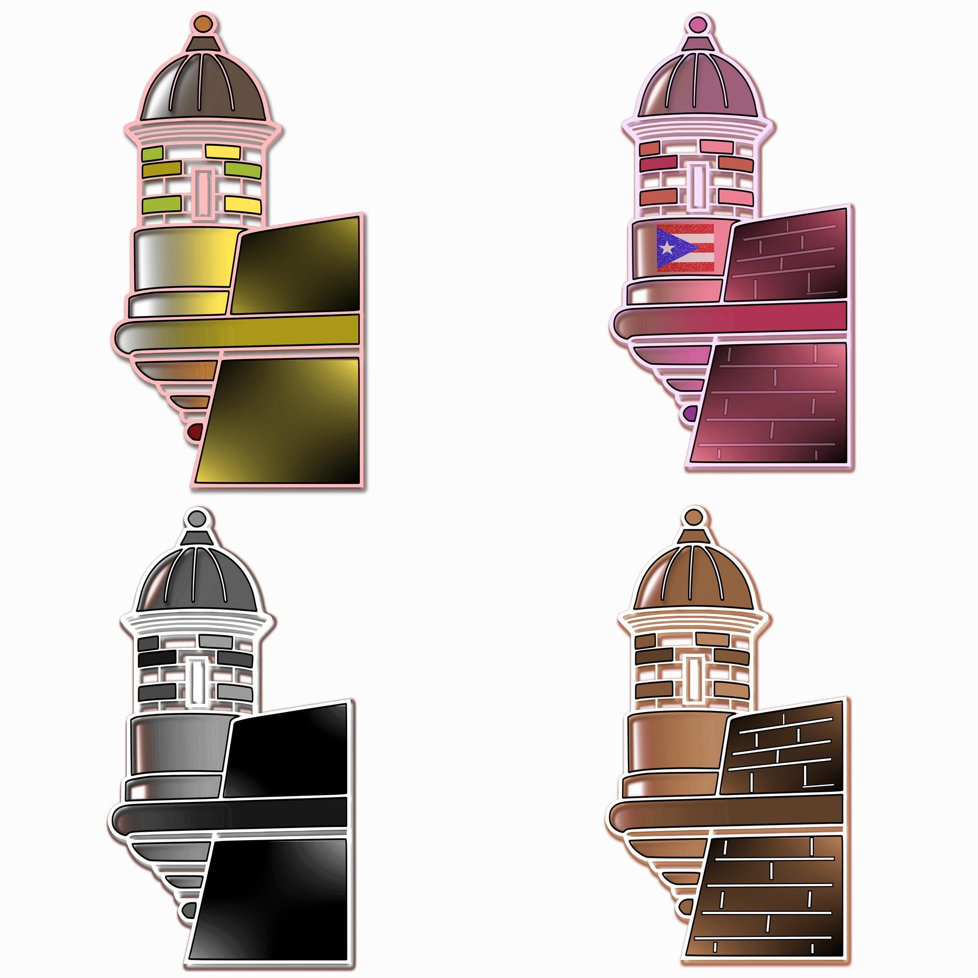 Puerto Rico Flag Alphabet Cultural PNG Bundle Boricua Letters ...