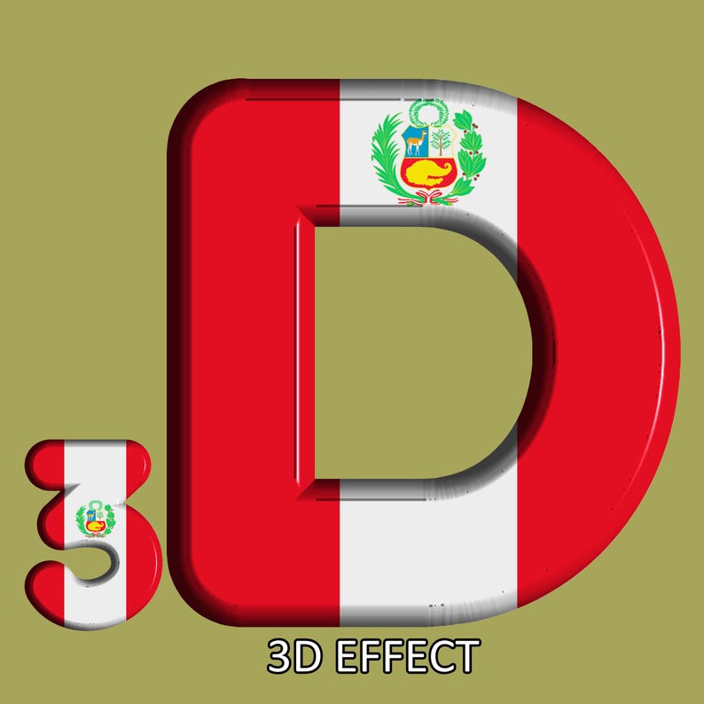 Peru Flag Font Png Clipart, Peruvian Colors Alphabet, Red White Letters ...
