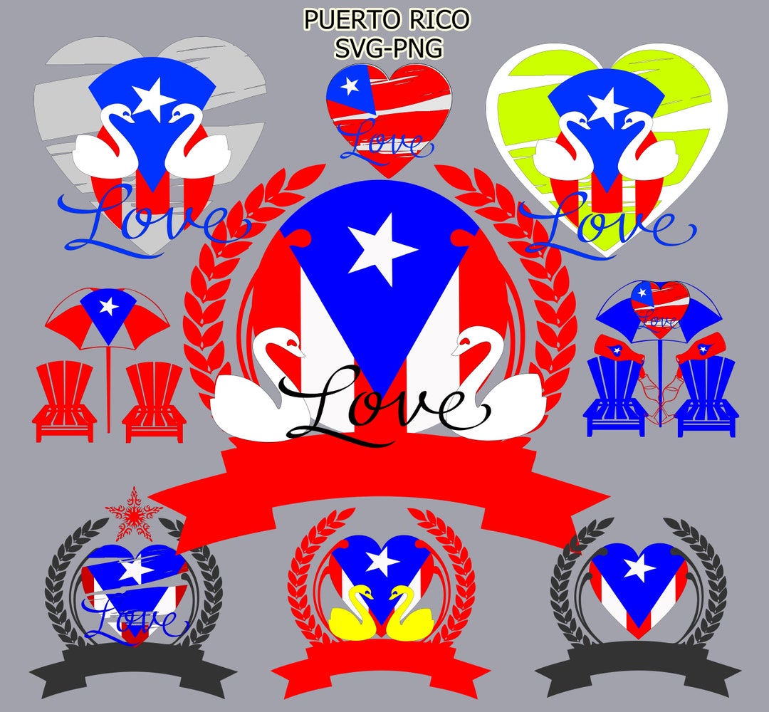 Puerto Rican Flag & Coat of Arms SVG PNG Pack: Puerto Rico Symbols - Etsy