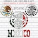 Mexico Flag Font: Mexican Alphabet, Numbers & Clipart (PNG) - Etsy