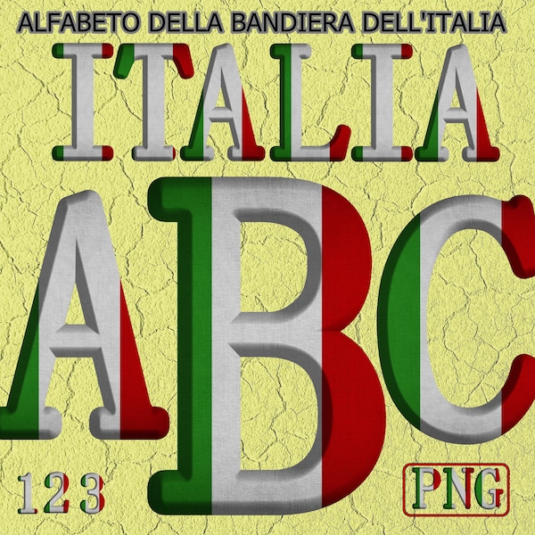 Italian Alphabet - Etsy