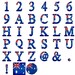 Australia Flag Letters Clipart,patriotic Font,blue,red and White Font ...