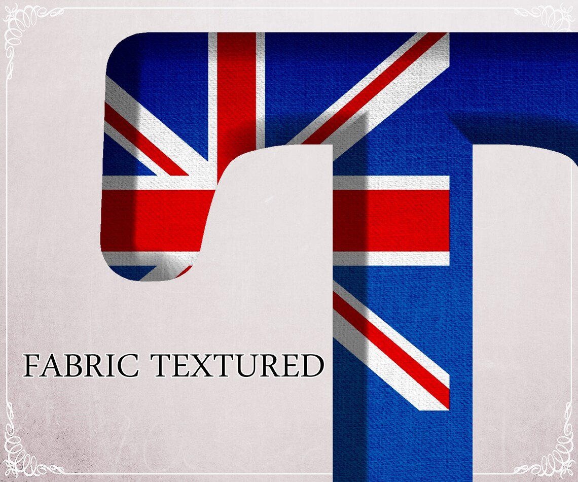 Australia Flag Letters Clipart,patriotic Font,blue,red and White Font ...