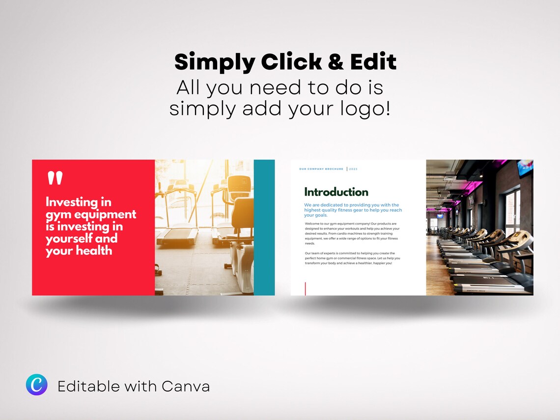 Instant Gym Equipment 16-page Branded Sales Brochure - Etsy
