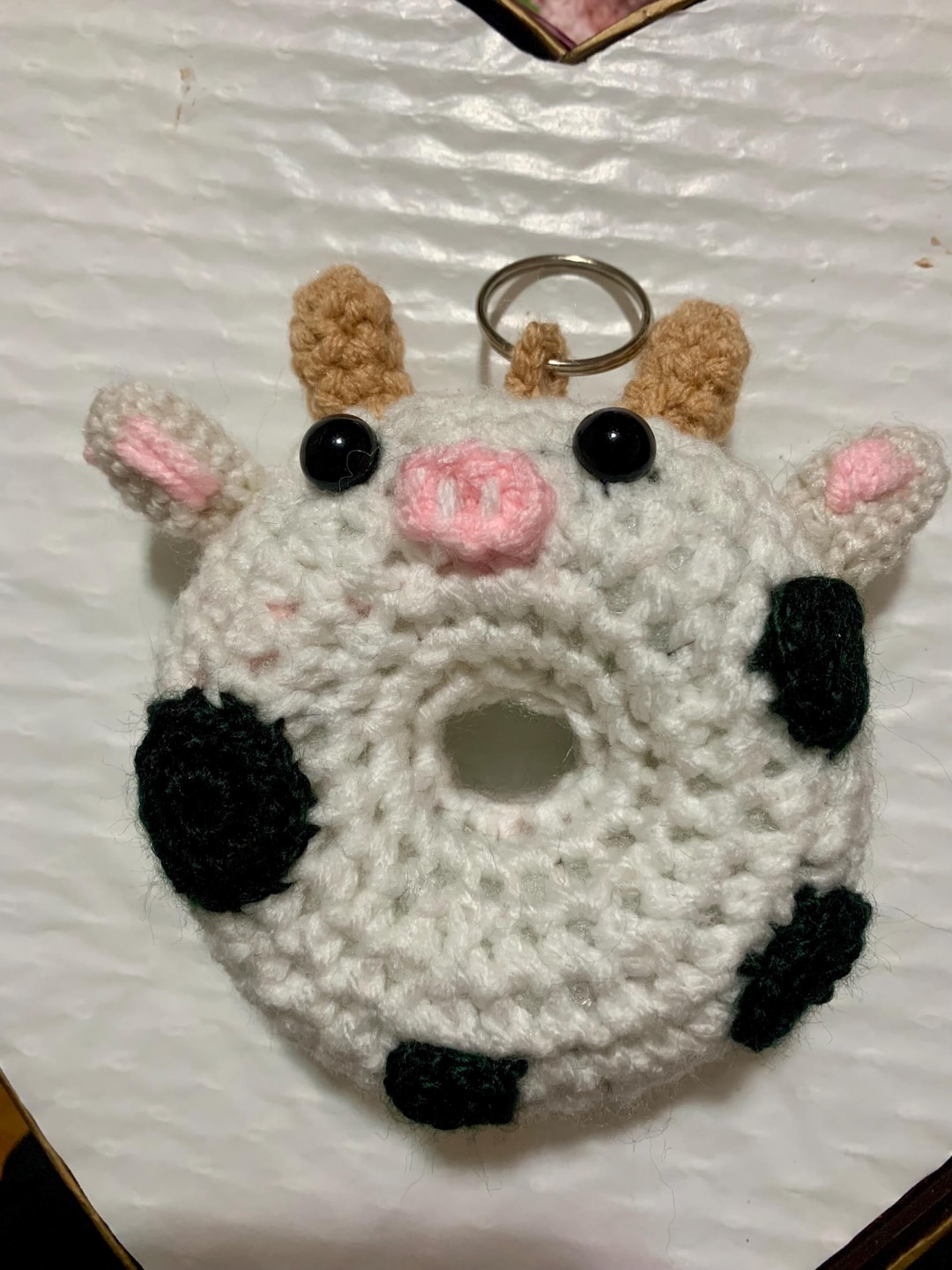 Cow Crochet Donut - Etsy