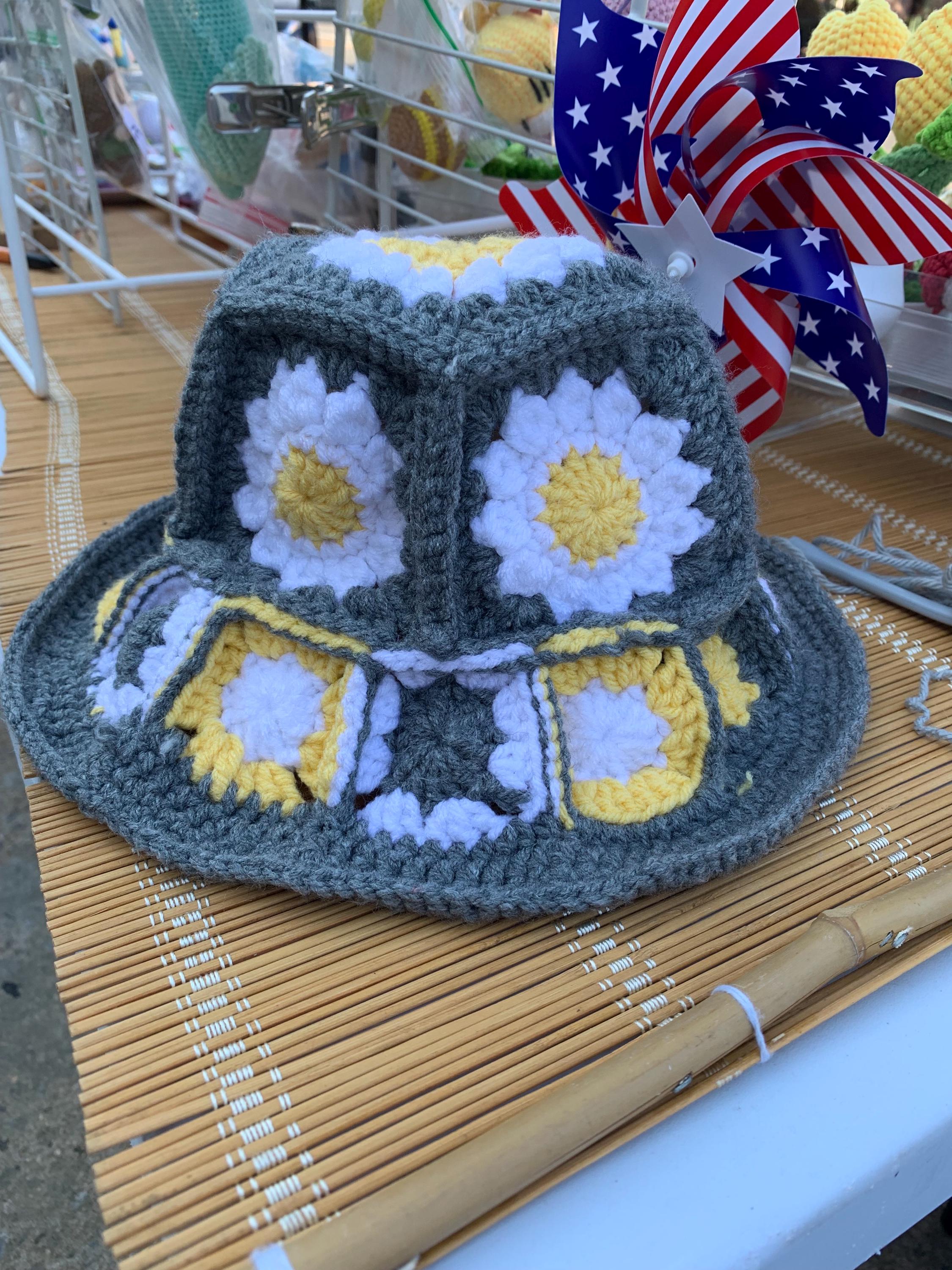 Flower Bucket Hat Crochet - Etsy