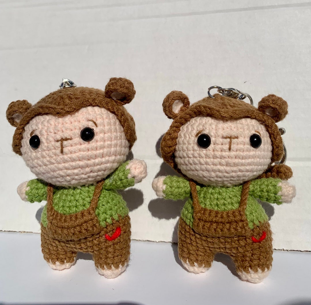 Animal Crochet Keychain - Etsy