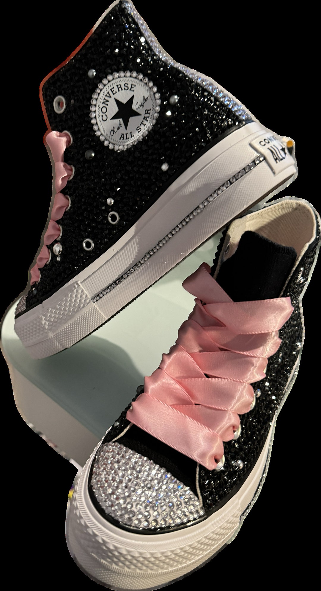 Platform High Top Bling All Stars - Etsy