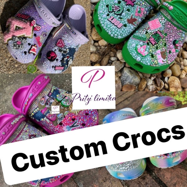 Custom Made Crocs - Etsy