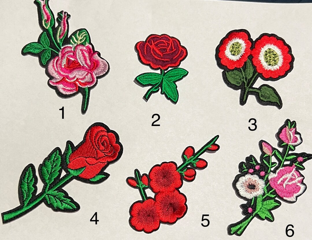 Medium Rose Patches - Etsy