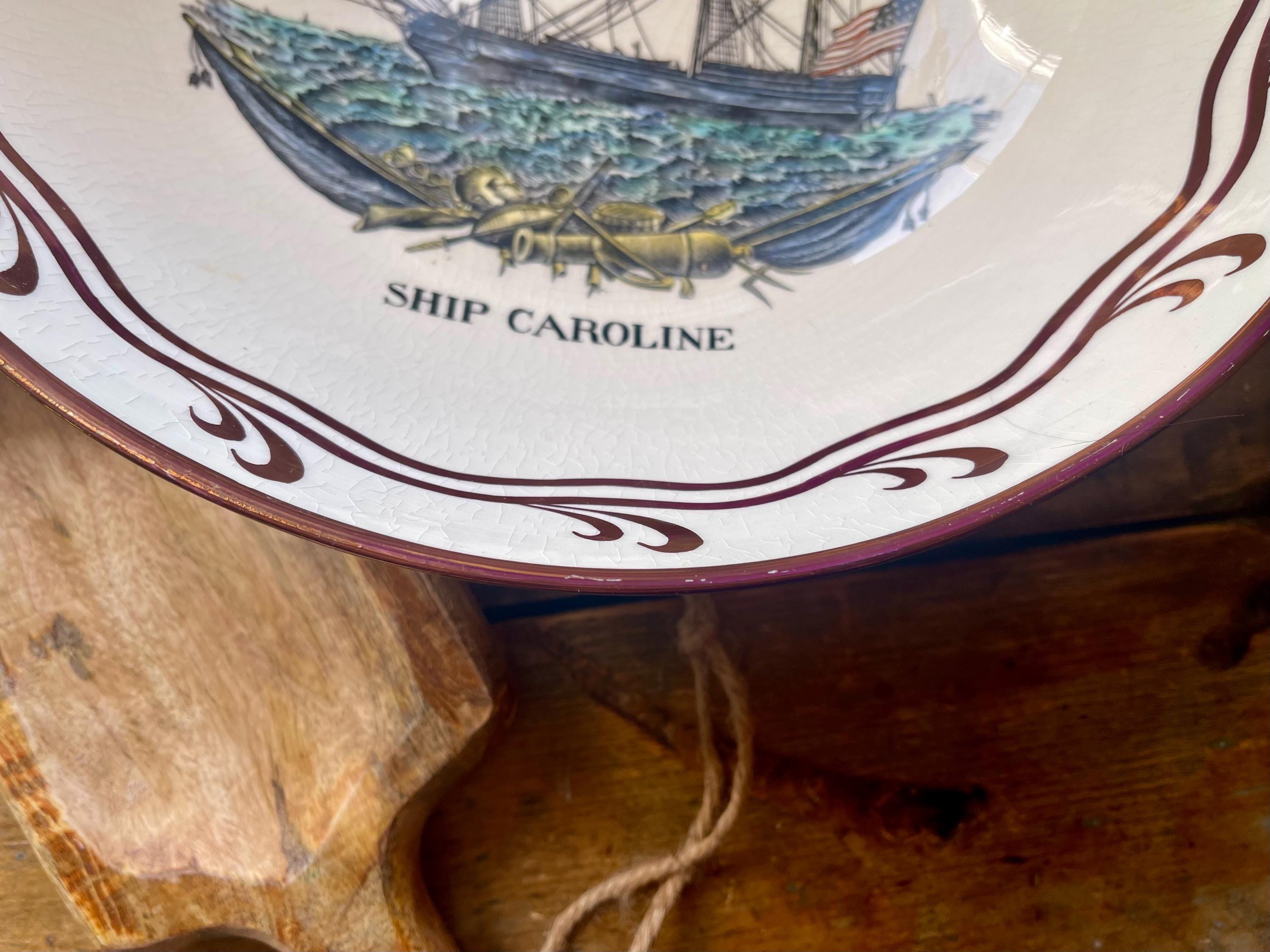 Vintage Gray's Pottery Ship Bowl – 1950s Lustreware Nautical ...