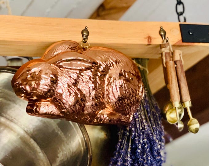 Vintage Solid Copper Rabbit Mold: Tin-lined Farmhouse Kitchen Decor - Etsy