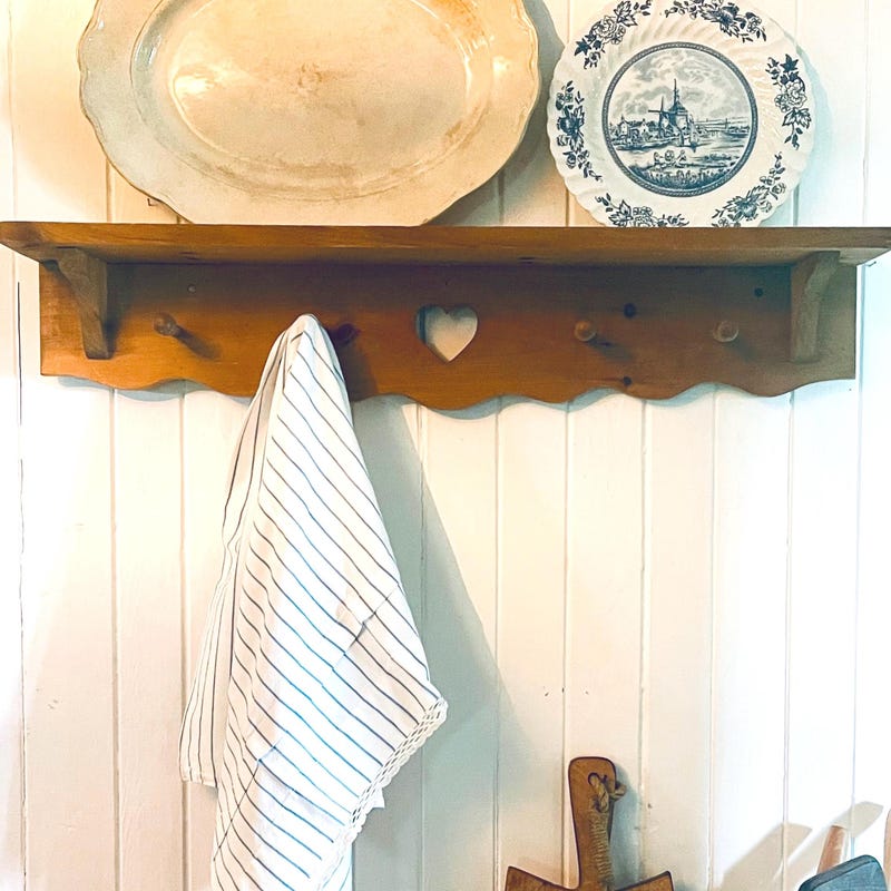 Shelf With Plate Groove - Etsy