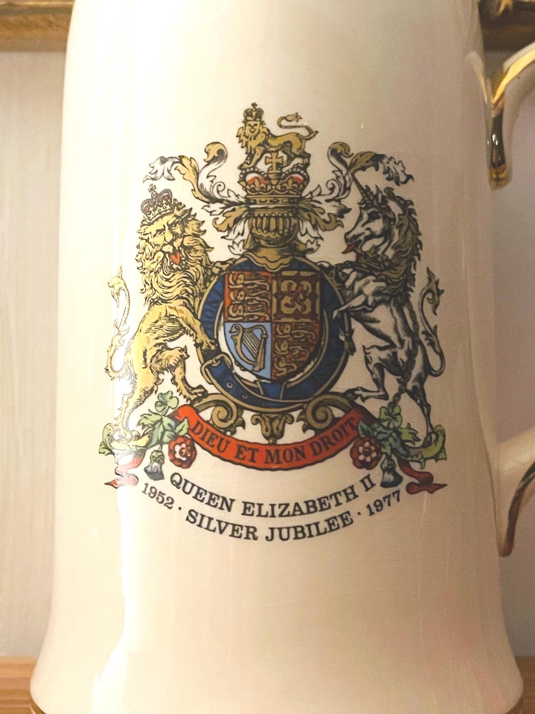 Vintage Collectible Queen Elizabeth II Mug. Oversized Coffee Mug ...