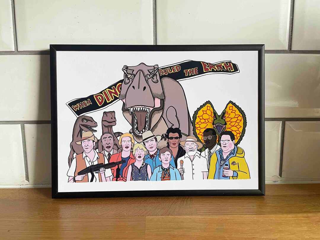 Jurassic Park A4 Print - Etsy