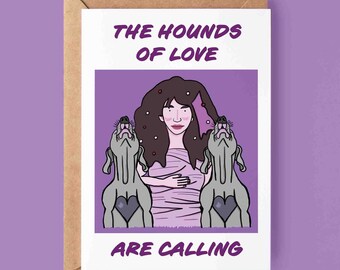 Kate Bush Inspired Christmas Card and A4 Print With Lyrics - Etsy UK