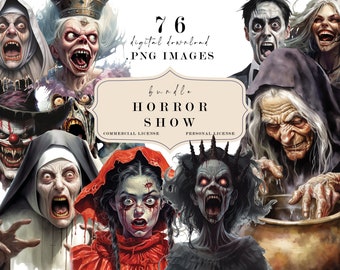 Horror Villain Clipart, Evil Characters, Halloween Figures, Halloween ...