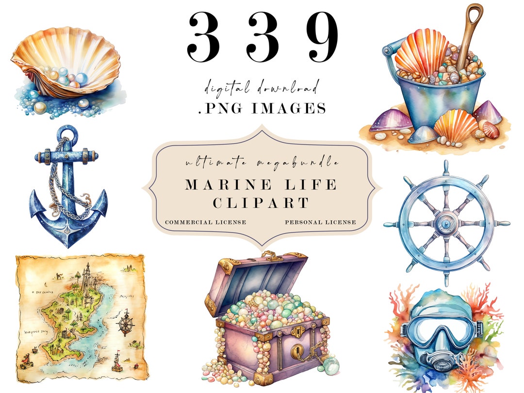Undersea Animals Clipart, Sea Animals, Sea Life, Ocean Animals ...
