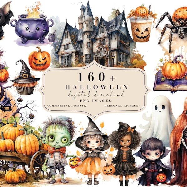 Halloween Clipart - Etsy