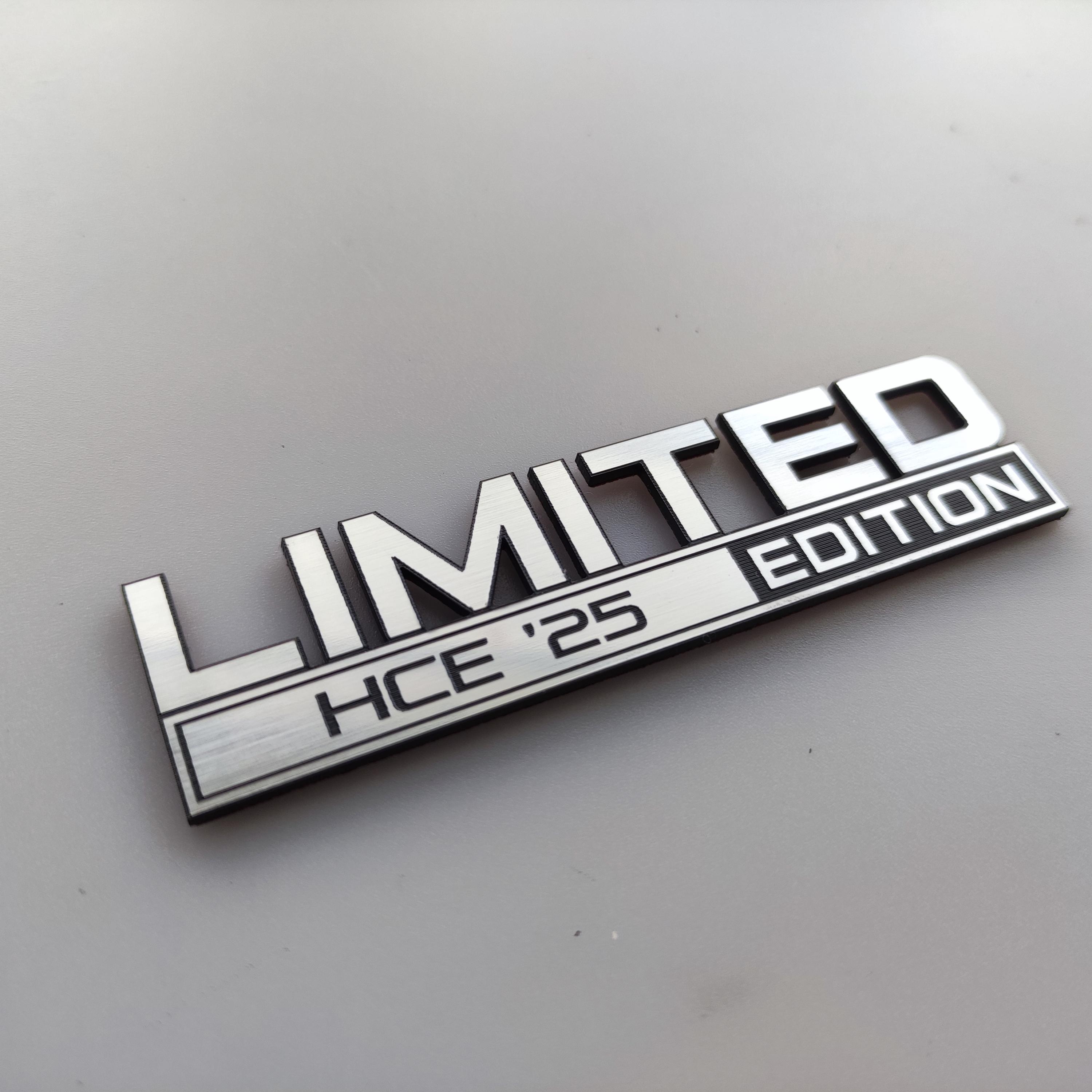 Customizable Limited Edition Sticker for Your Car High Quality Self ...