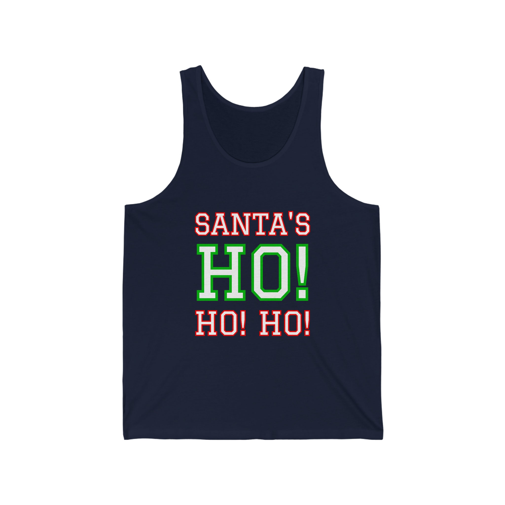 Santa's Ho Unisex Jersey Tank Funny Tank Top Christmas - Etsy
