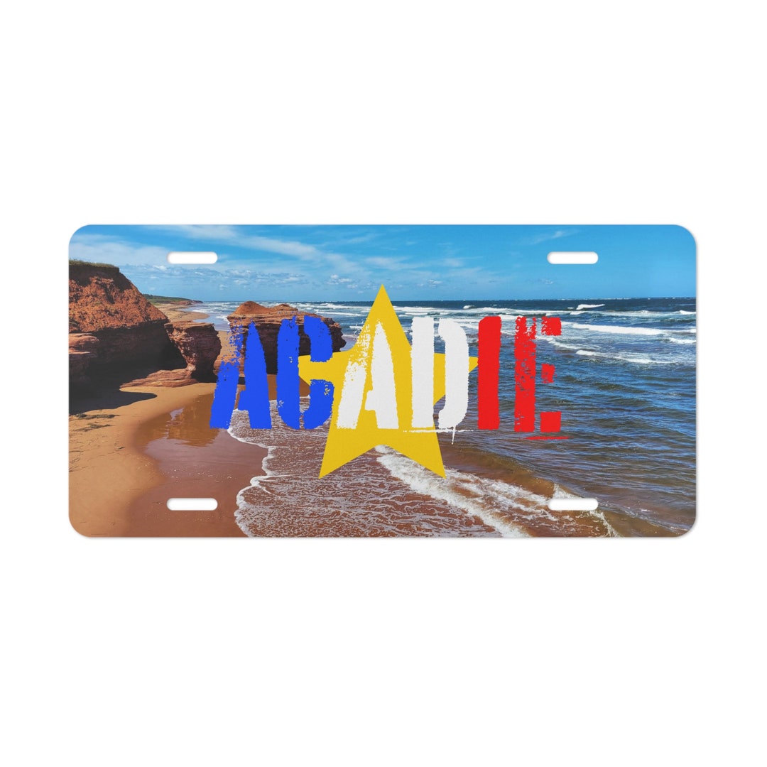 Acadie Vanity Plate, Ocean Car Plate, Summer Vibes Vanity Plate ...