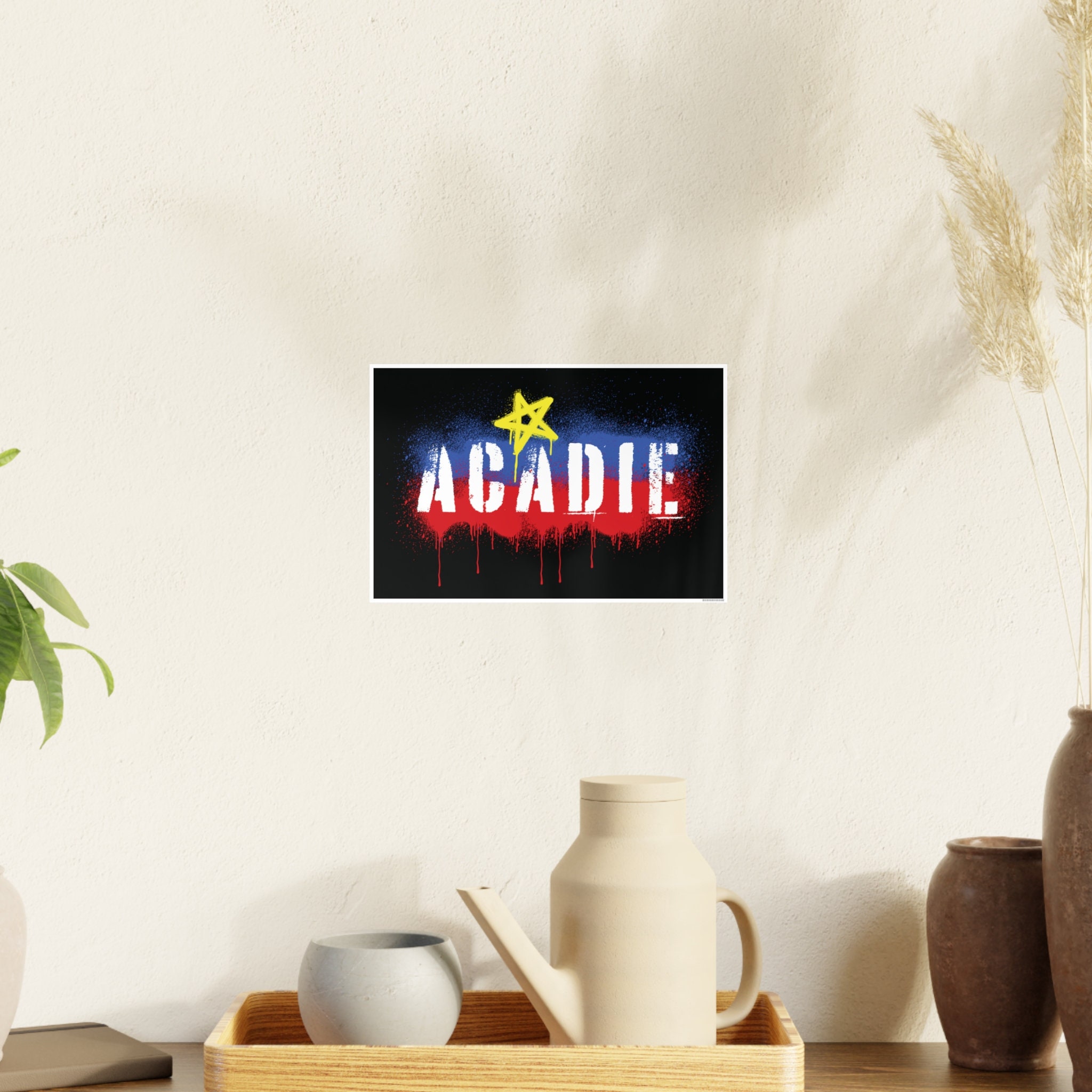 Acadie Design Photo Art Paper Poster, Acadian Poster, Acadie, Acadien ...