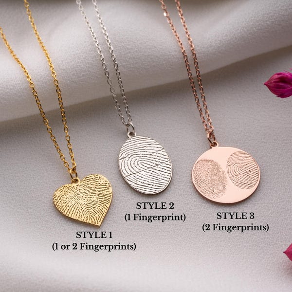 Personalized Fingerprint Jewelry Legacy Touch - Etsy