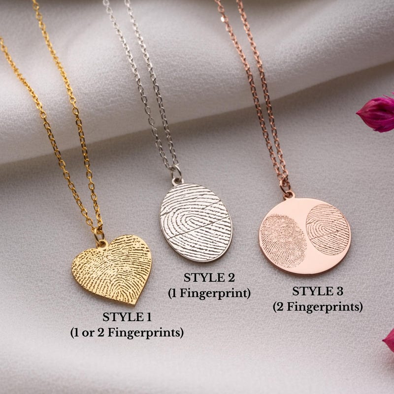 Personalized Fingerprint Jewelry Legacy Touch - Etsy